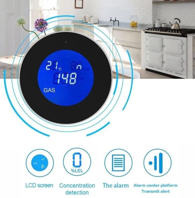 WiFi Natural Gas Detector: GasNet-S4 | Smart Home Gas Leak Alarm for Home - Grus.io